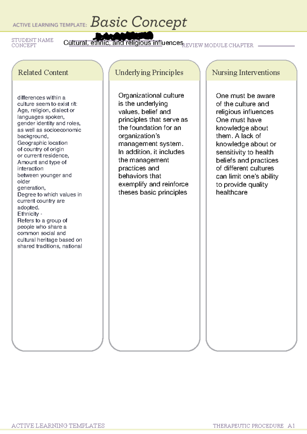 Basic Concept form 4 Cultural, ethnic and religious influences ...