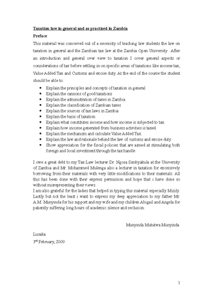 Consolidated Constitutional LAW Notes 2020 UNZA - THE UNIVERSITY OF ...