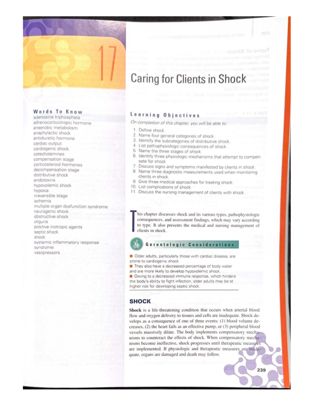 Chapter 17: Caring for Clients in Shock - Key Concepts and Management ...