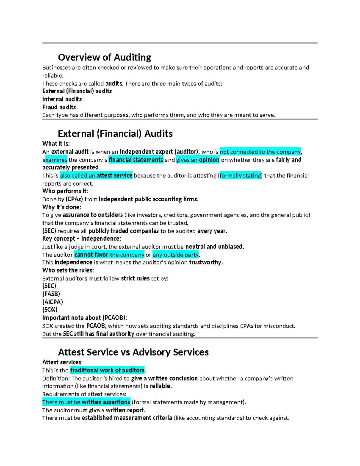 Audit CIS BOOK Summary: Key Concepts and Types of Audits - Studocu