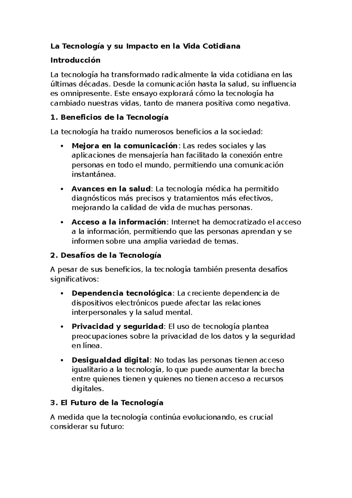 Impacto de la Tecnología en la Vida Cotidiana: Un Análisis Profundo ...
