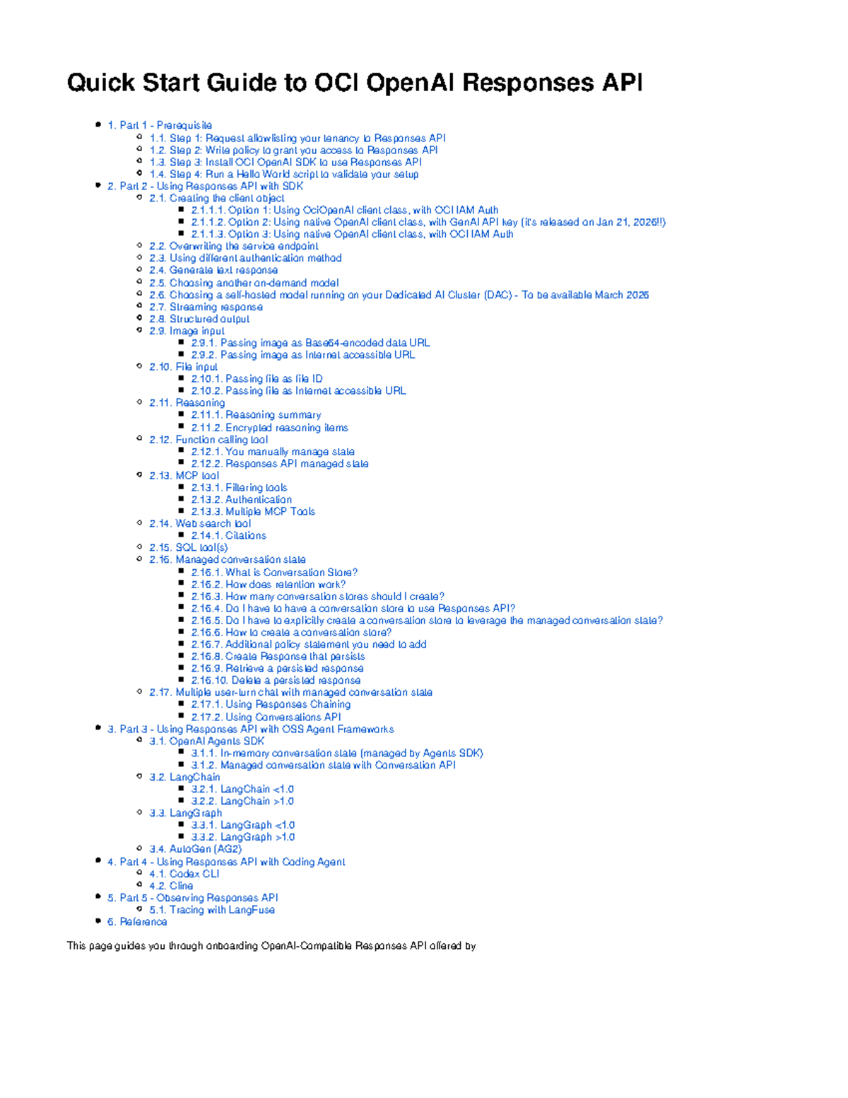 Quick Start Guide to OCI OpenAI Responses API (Part 1-5) - Studocu
