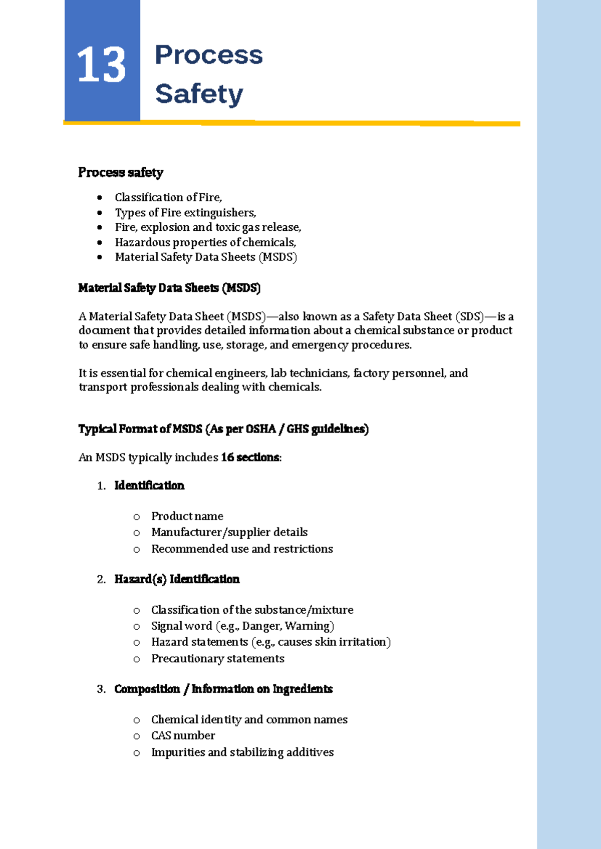 Process Safety: Classification of Fires & Fire Extinguishers (ENG 101 ...