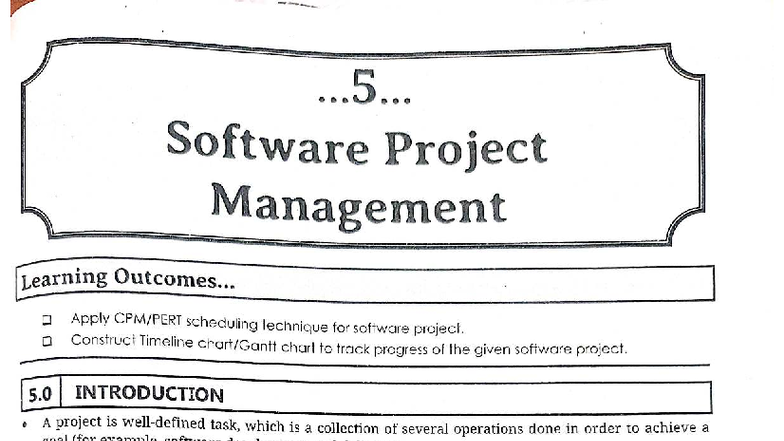 Software Project Management Techniques: Scheduling & Tracking (STE) - Studocu