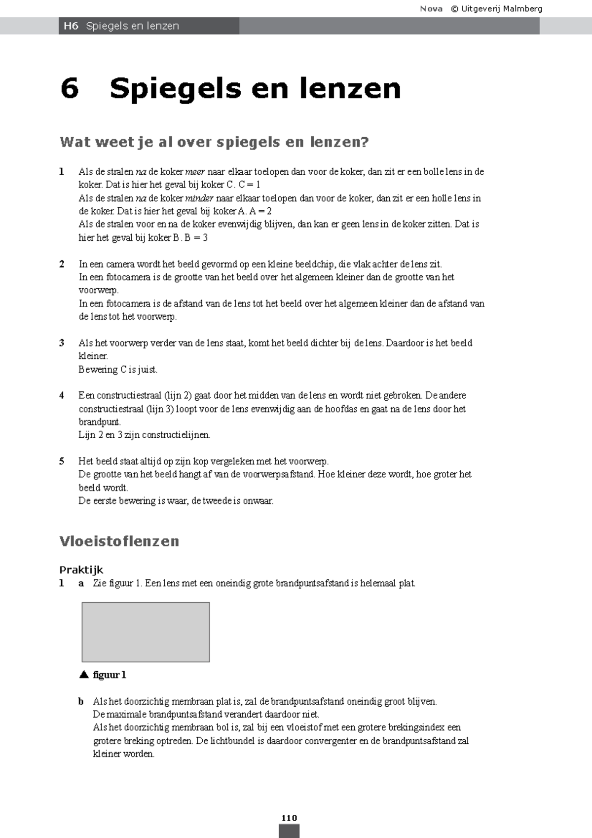 Nova Na 4h H6 Uitwerkingen: Spiegels en Lenzen Analyse - Studeersnel