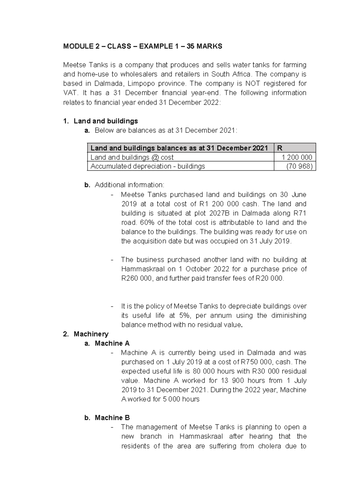 Module 2 Class Examples & Tutorial Questions 2025 - Studocu