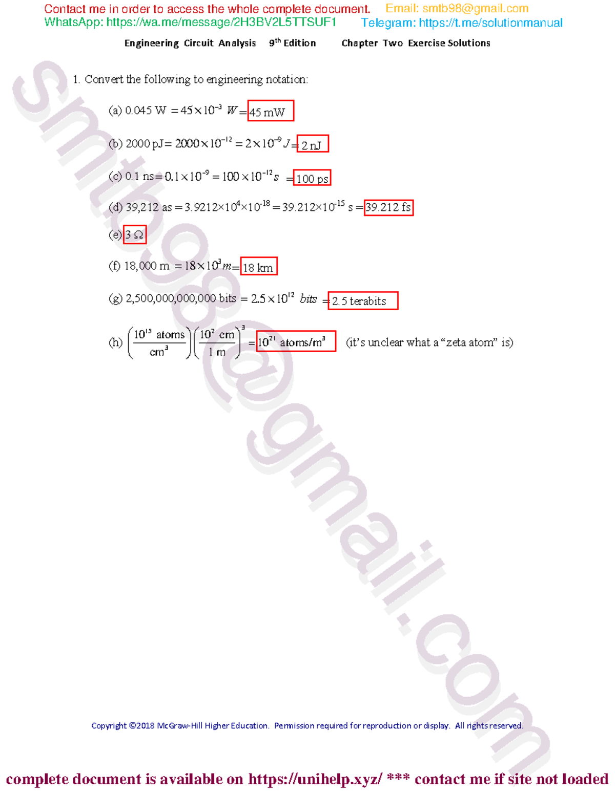 Engineering Circuit Analysis 9th Ed Chapter 2 Exercise Solutions - Studocu