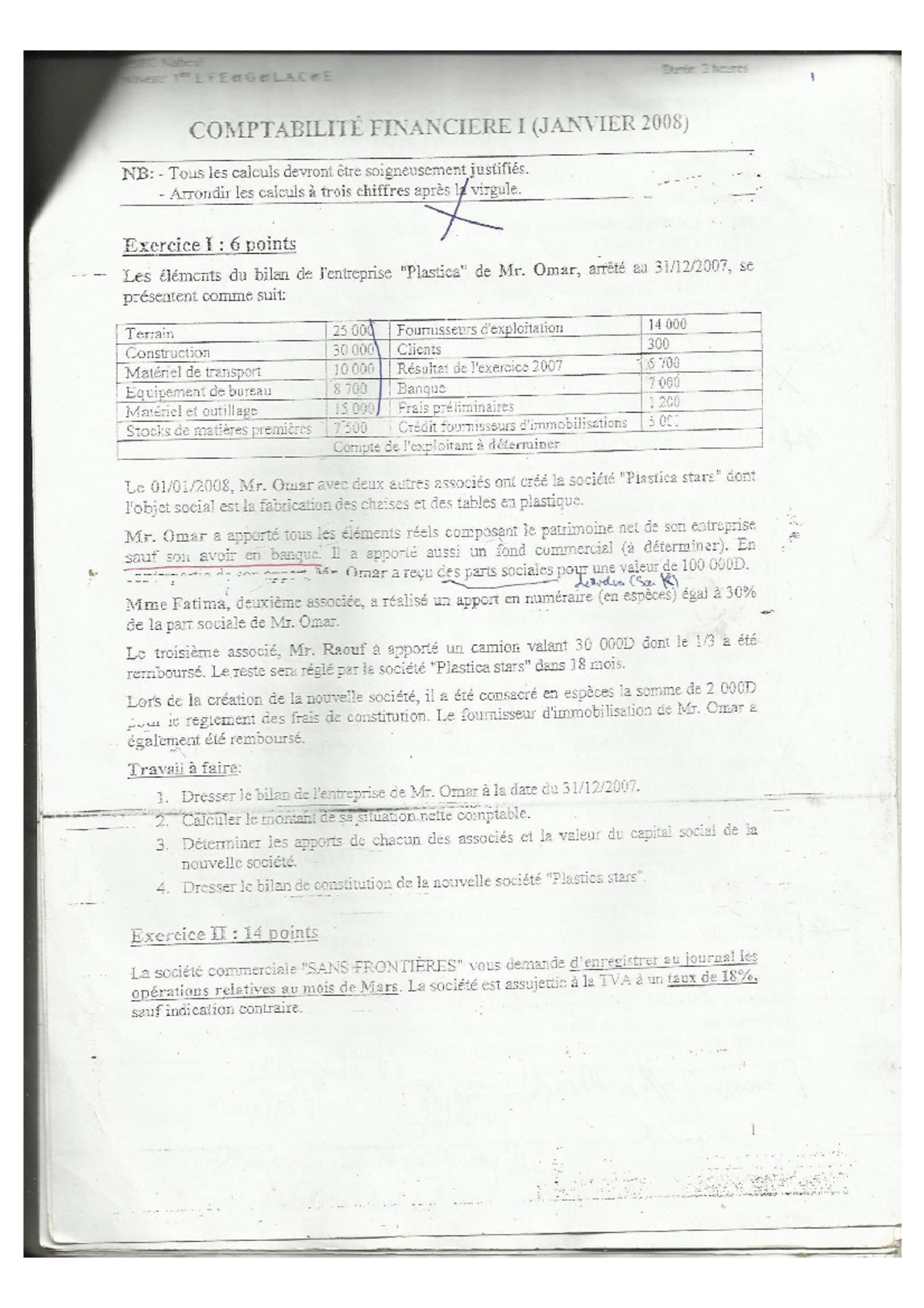 Examen de comptabilité 1: Notes et révisions essentielles - Studocu