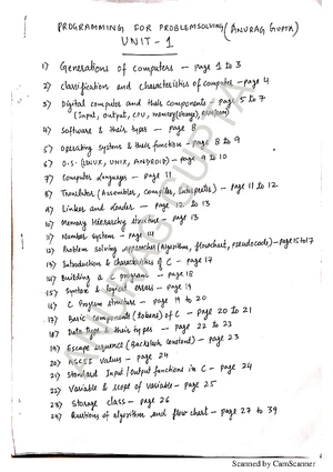 Unit 1 handwritten notes - Gateway Classes B. Tech Second Year Python ...