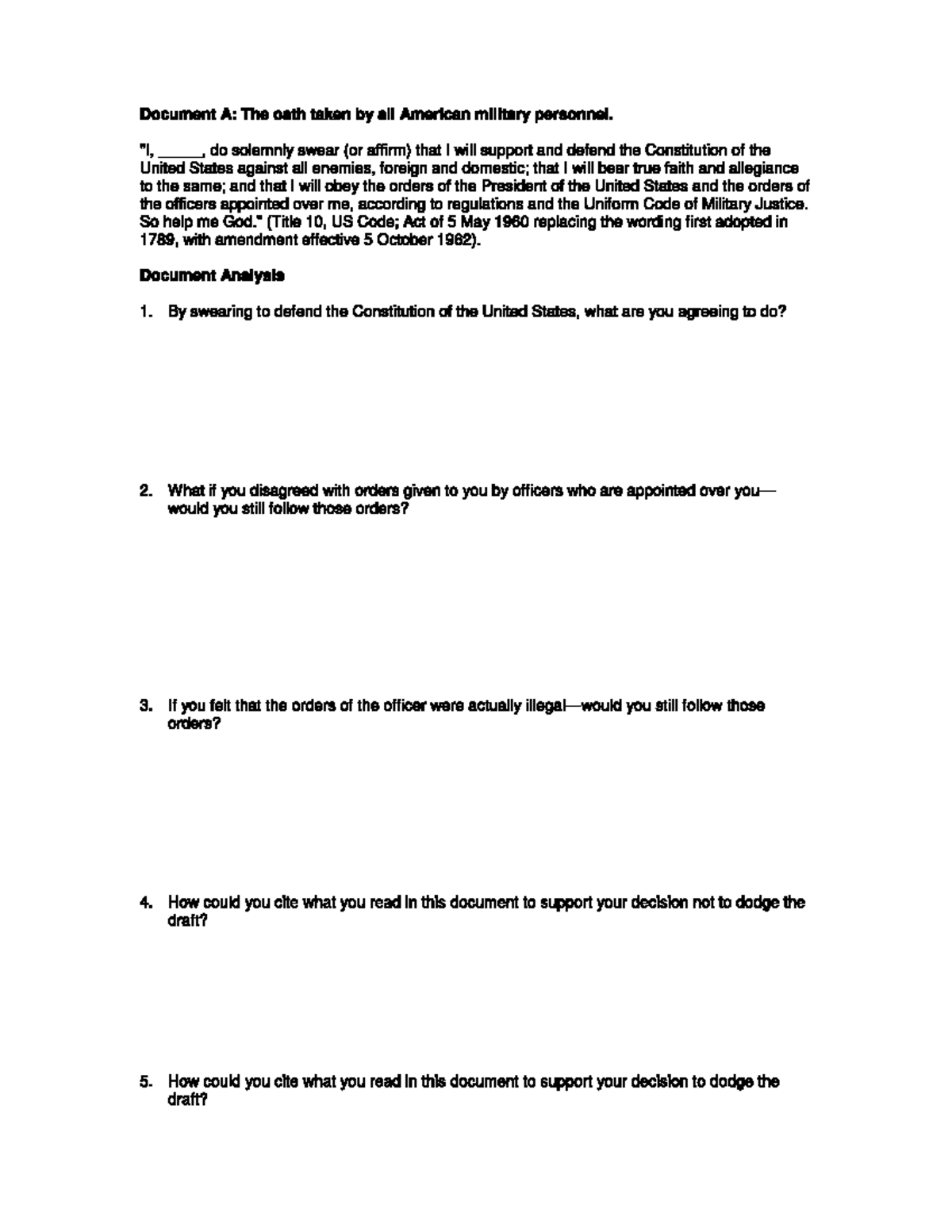 Vietnam DBQ Analysis: Military Oath, Cronkite's Report & Art Insights ...