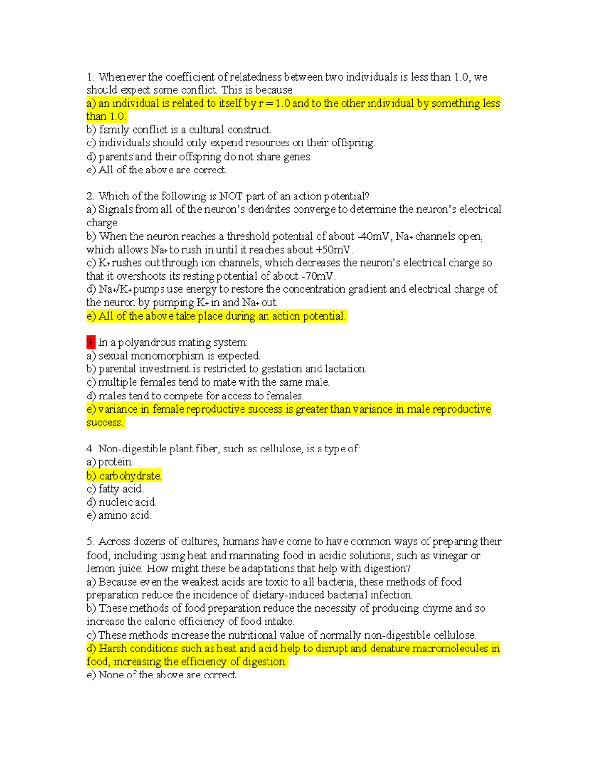 Life Science Final Exam Study Guide - LS101 - Studocu