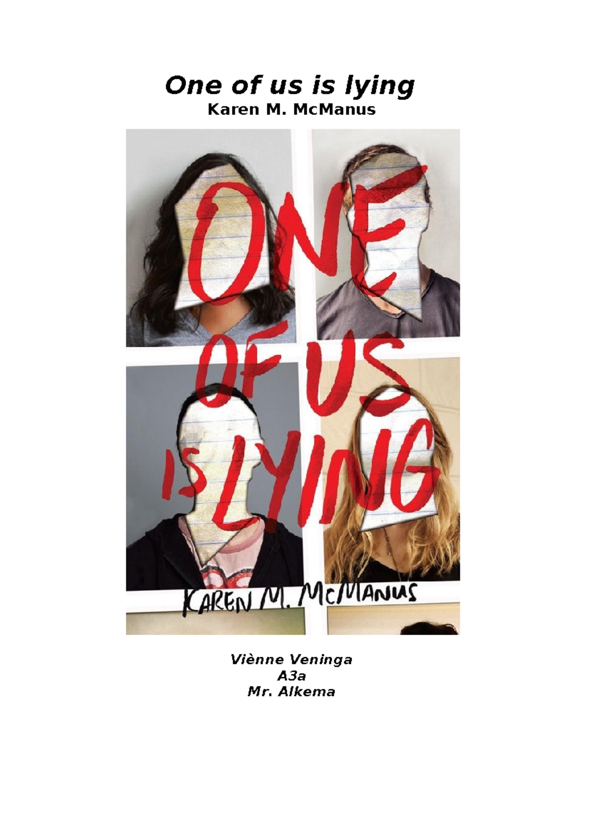 One of Us Is Lying (A3a) - Character Analysis & Themes Exploration ...