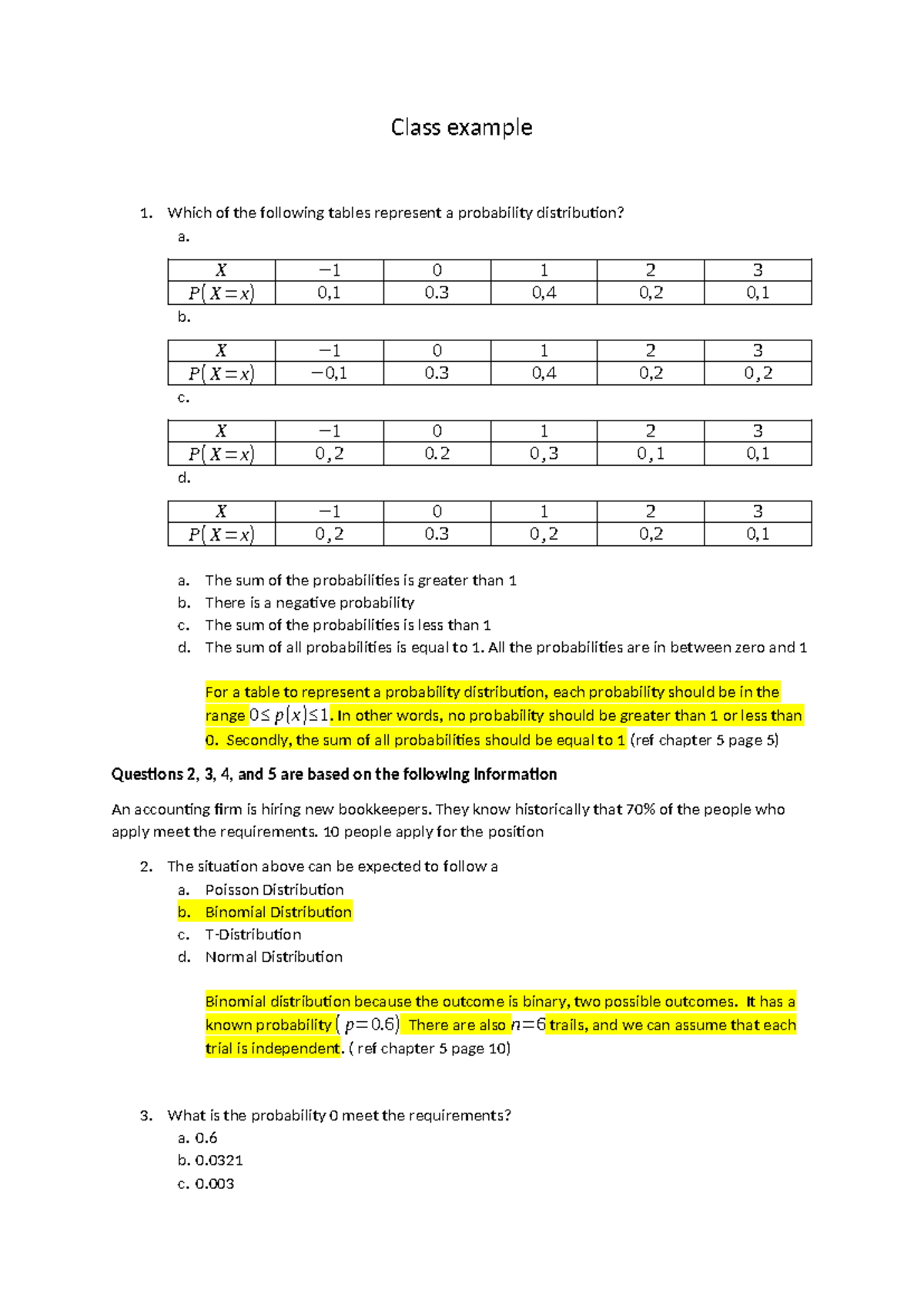 Chapter 5: Probability Distributions and Applications (Course Code: BUS ...
