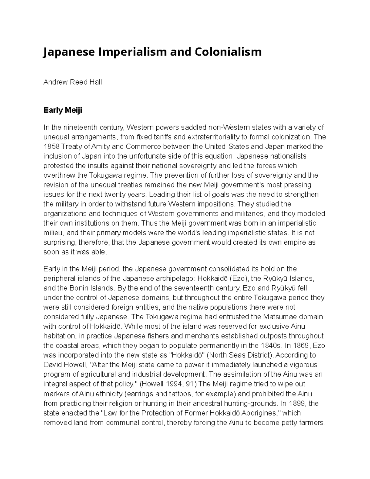 Japanese Imperialism and Colonialism: Policies and Impacts in Asia ...