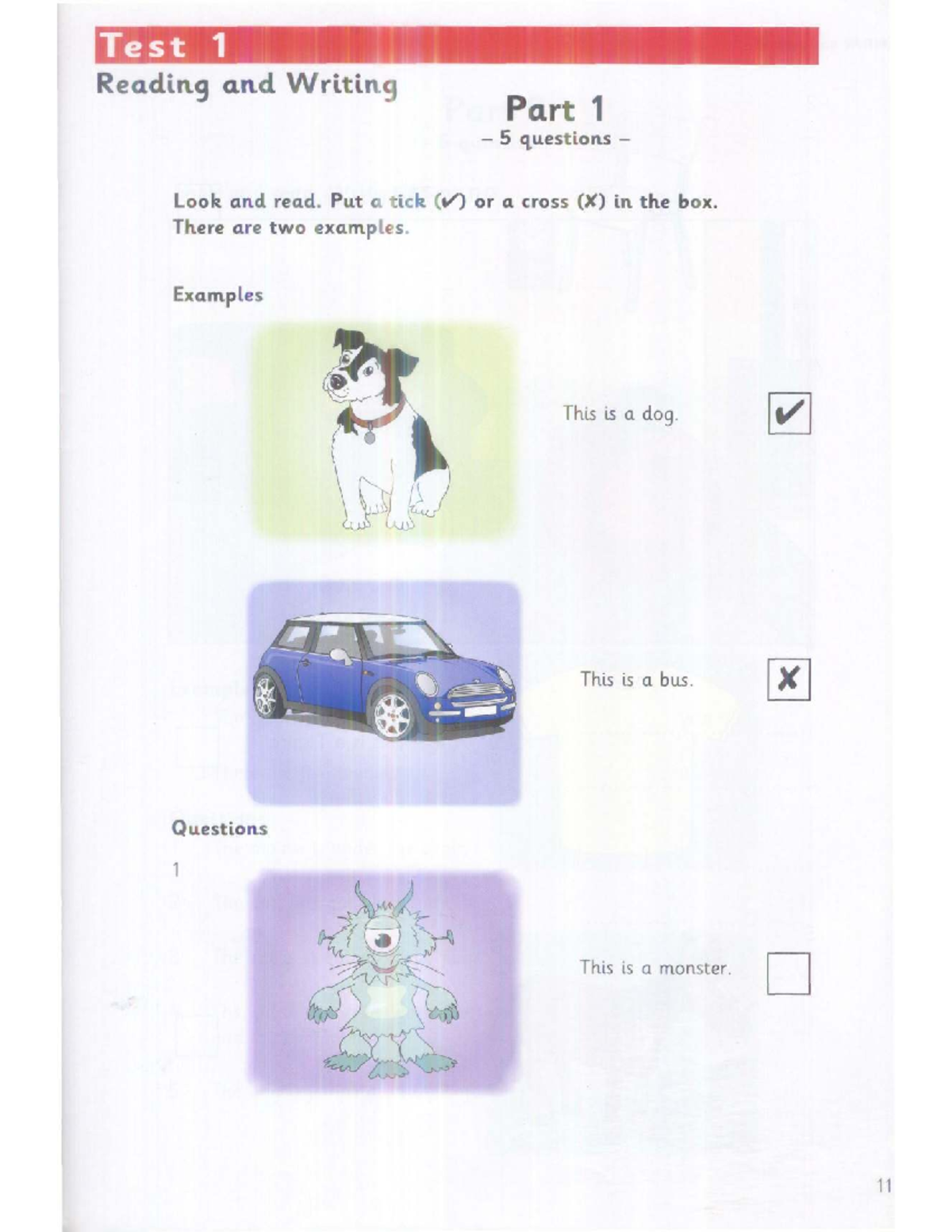 Starter 2 Reading and Writing Practice Material - Test Series - Studocu