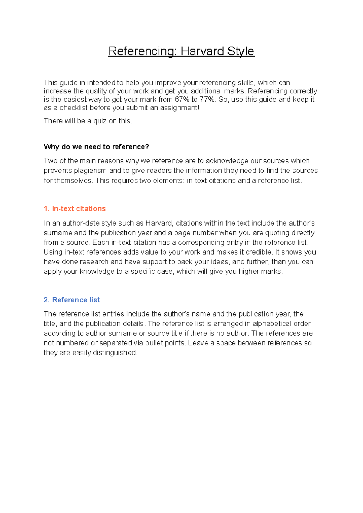 Harvard Referencing Guide: Improve Your Skills for Assignments - Studocu