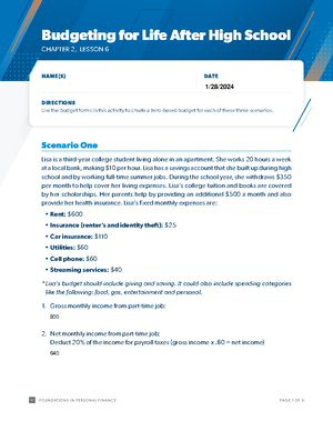 [Solved] What is one way to practice power over purchase Use credit ...