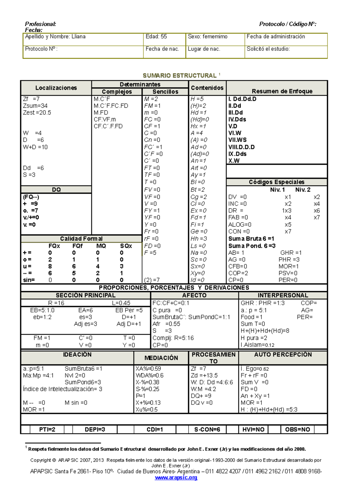 Protocolo Sumario Estructural y Constelaciones para Salud Mental - Studocu