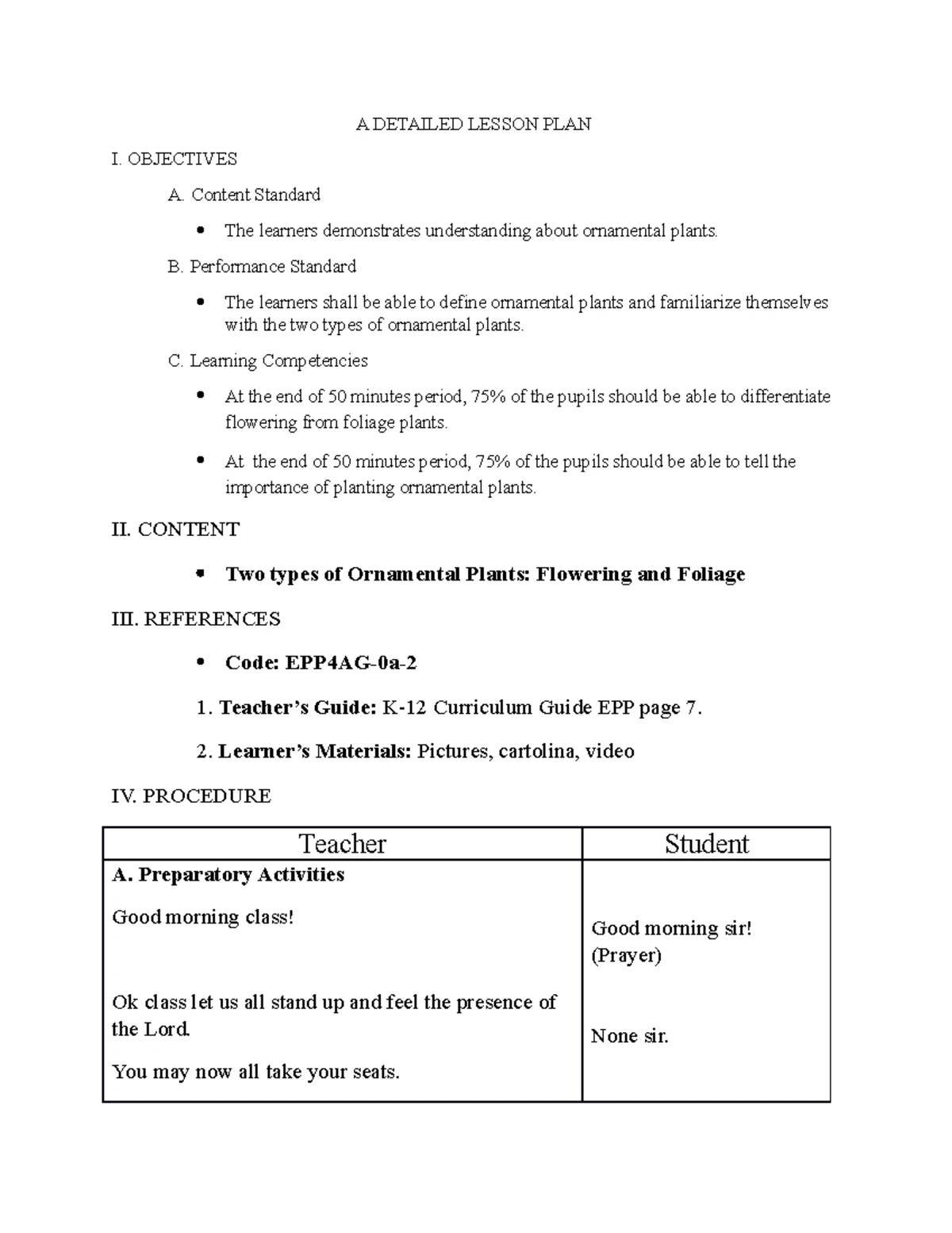 Esp Dlp 6 - N/A - DETAILED LESSON PLAN IN ESP Grade 6 Pamantayan sa ...