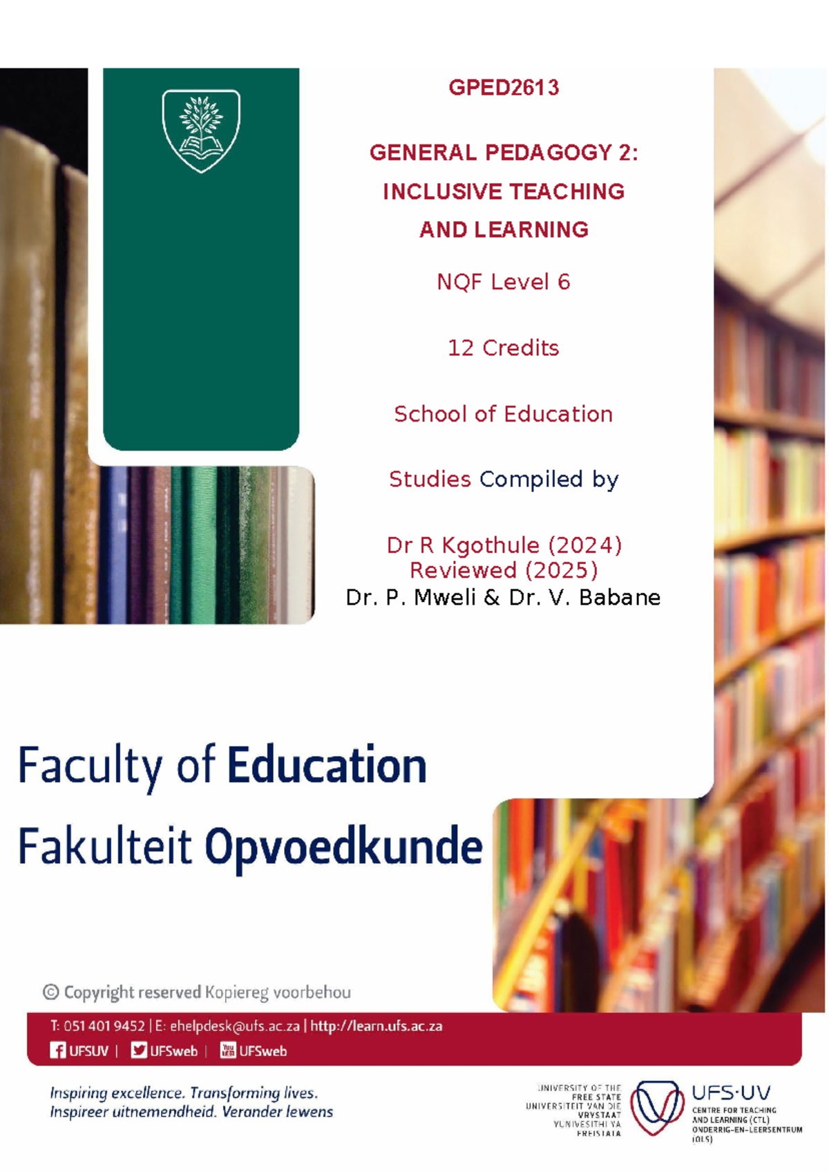 +Final GPED2613 Study guide for 2025 - GPED GENERAL PEDAGOGY 2 ...