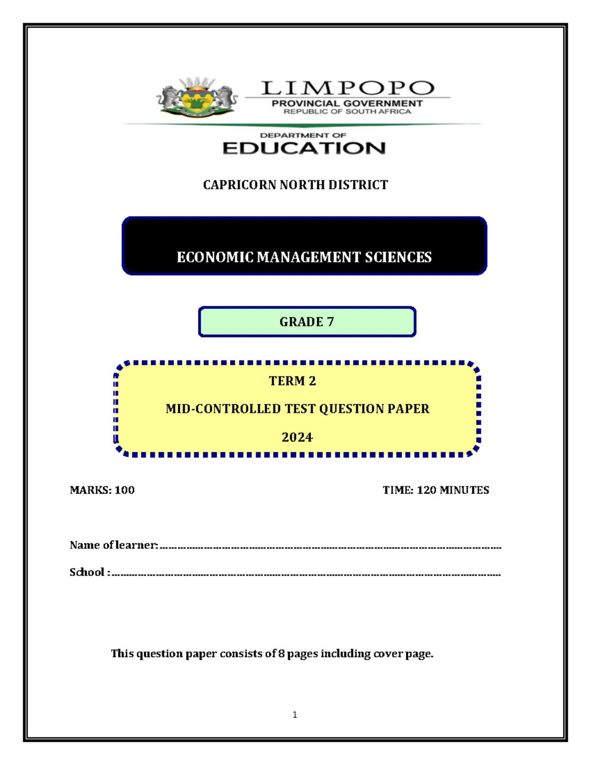 Sepedi Leleme La Gae (HL) P2: SC/NSC 2022 Exam Guidelines and Questions ...