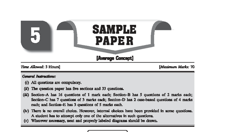 CBSE Class 12 EAD Biology Sample Paper 2026 - Average Paper 5 - Studocu