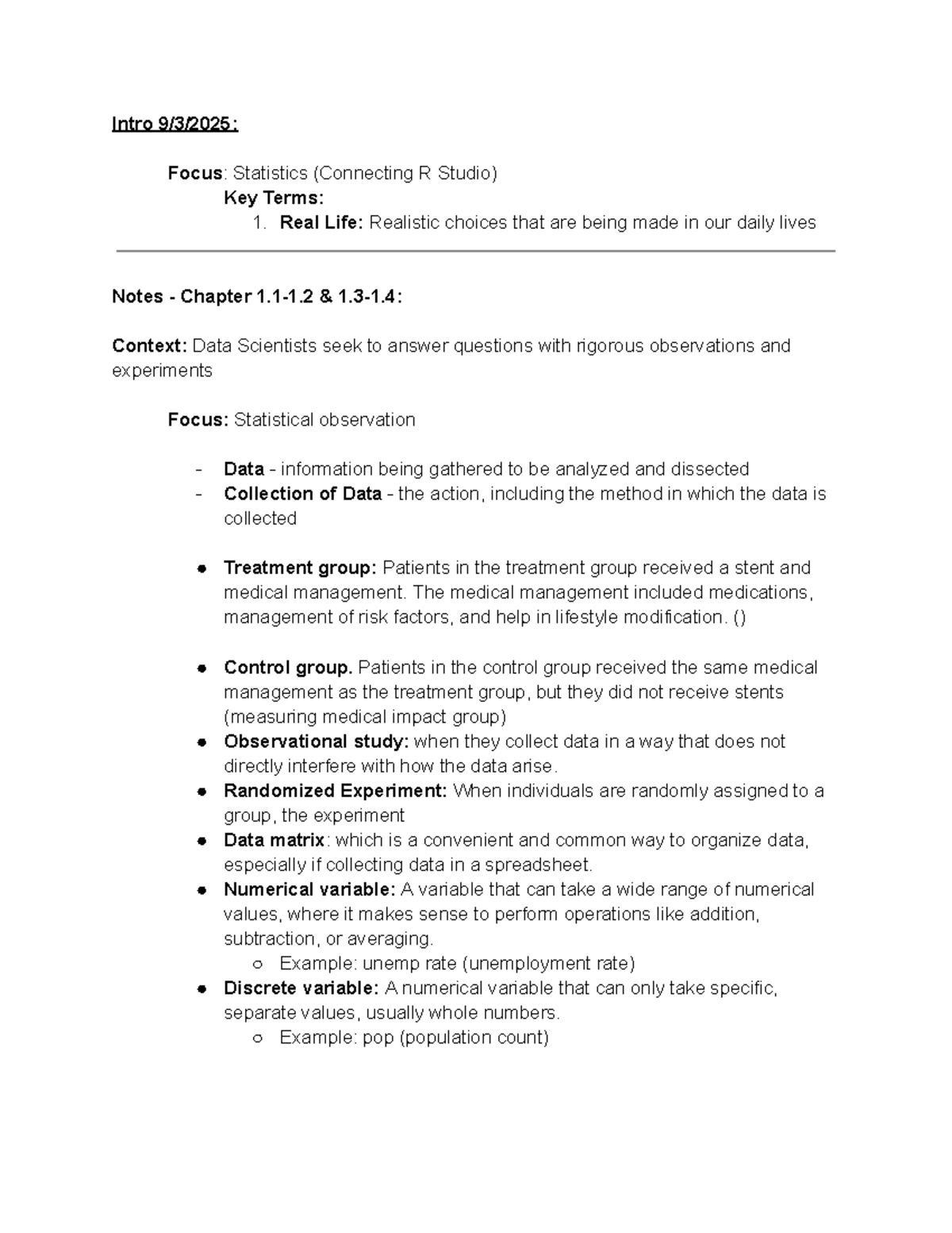 Lecture Notes on Probability and Statistical Methods for INST 314 - Studocu