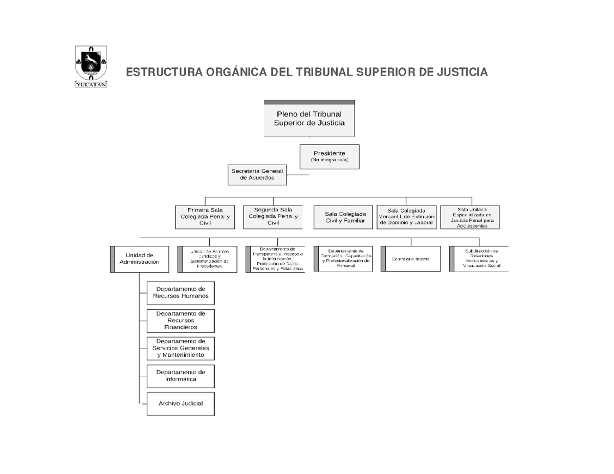 Estructura organica tsj - Teoría General del Estado - ESTRUCTURA ...
