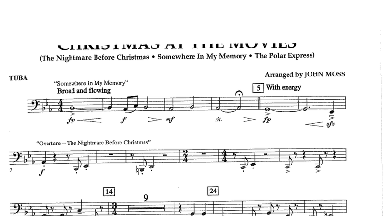 CHINIC MAS A1: Christmas at the Movies Arranged by John Moss - Studocu