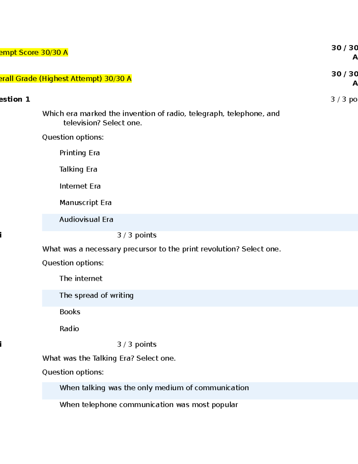 COM-127 Module Two Quiz - Graded Answers and Insights - Studocu