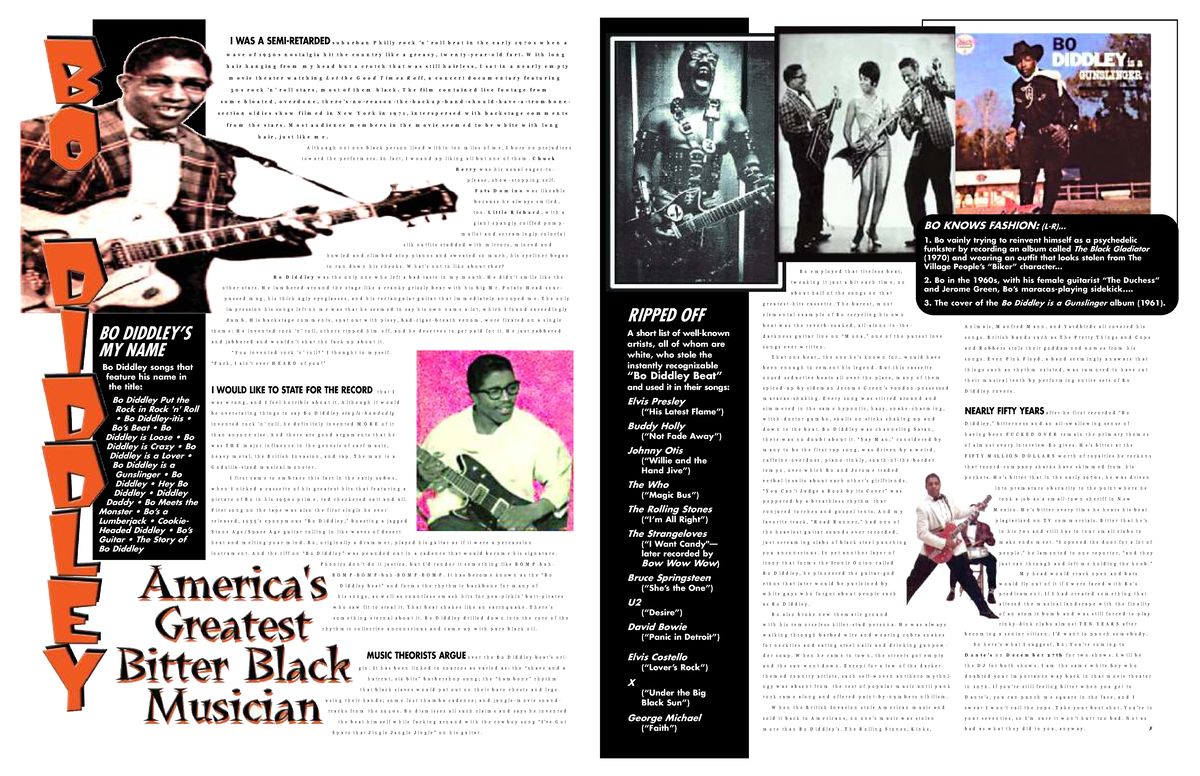 Remembering Bo Diddley: A Reflection on His Impact and Legacy - Studocu