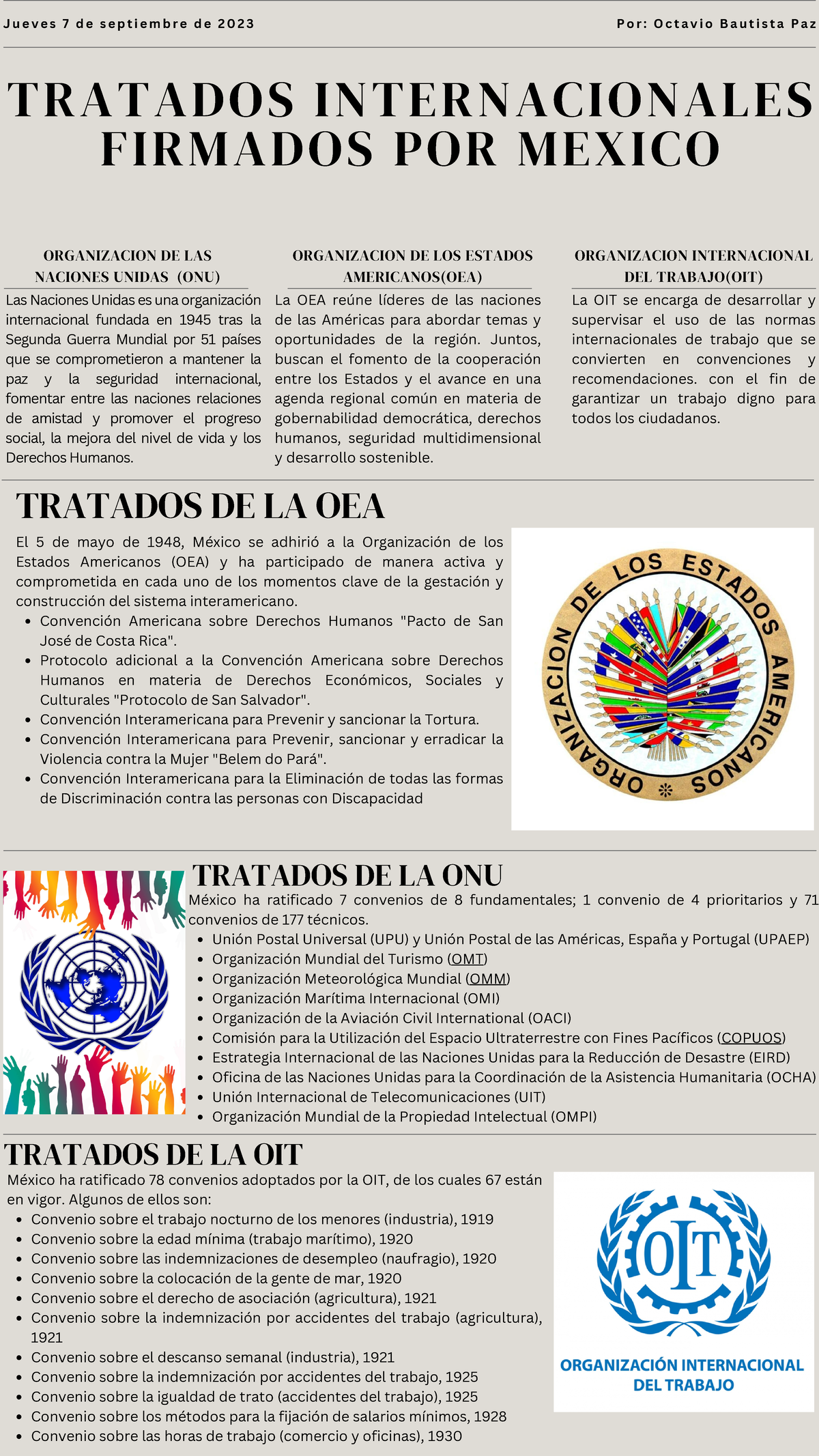 Tratados Internacionales Firmados POR Mexico - TRATADOS DE LA OEA TRATADOS INTERNACIONALES ...