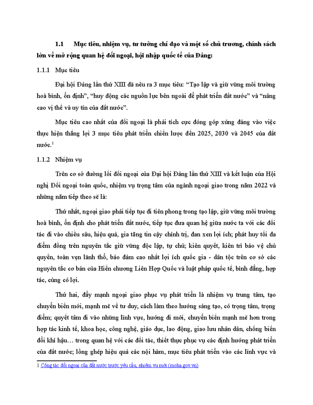 BTL-LSD - Những Chính Sách Đối Ngoại và Bảo Vệ Biển Đảo Việt Nam - Studocu