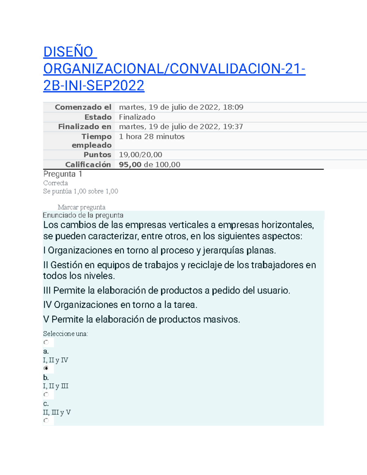 Examen de Diseño Organizacional 2B-INI-SEP - Studocu