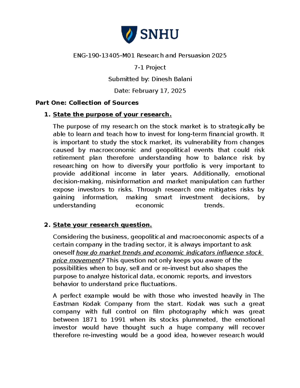 7-1 Project - ENG-190-13405-M01 Research and Persuasion 2025 7-1 ...