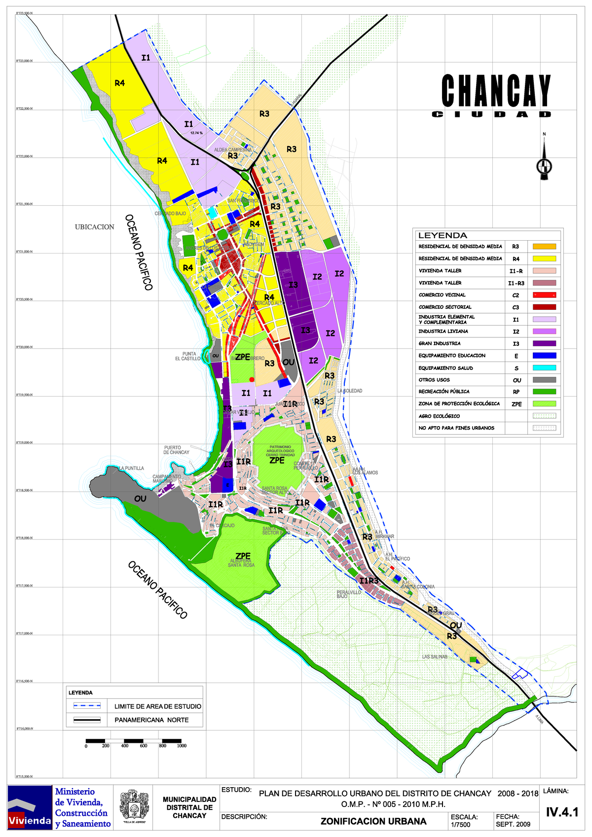 Zonificación Urbana: Plan de Desarrollo de Chancay 2008-2018 - Studocu
