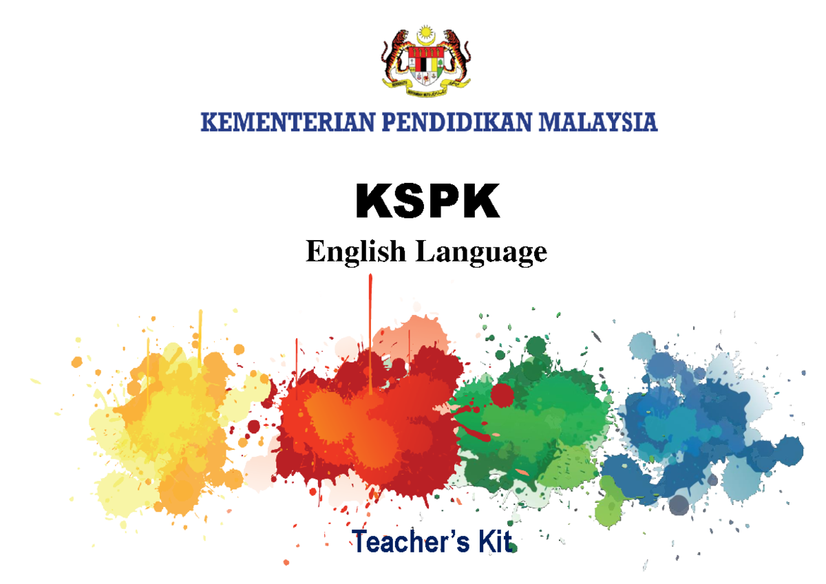 Teacher'S KIT (SOW) - 1 KSPK English Language Teacher’s Kit ENGLISH ...
