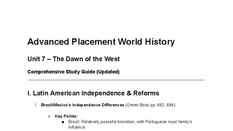 Unit 7 APWH Study Guide: Key Themes in Global Transformations - Studocu