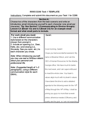 WGU D664 Performance Assessment ENN1: Instructional Techniques in Learning - Studocu