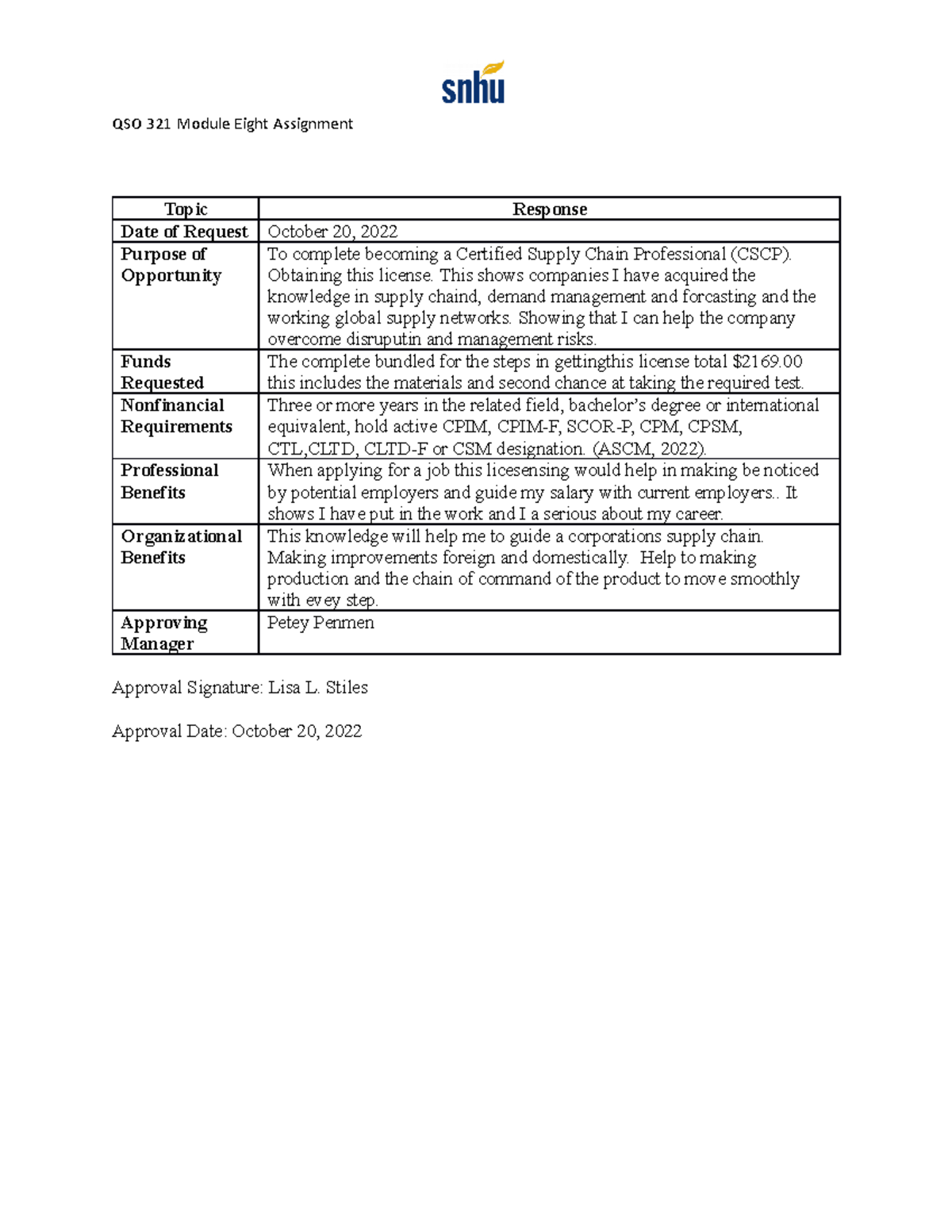 QSO 321 Module Eight Assignment - QSO 321 Module Eight Assignment ...