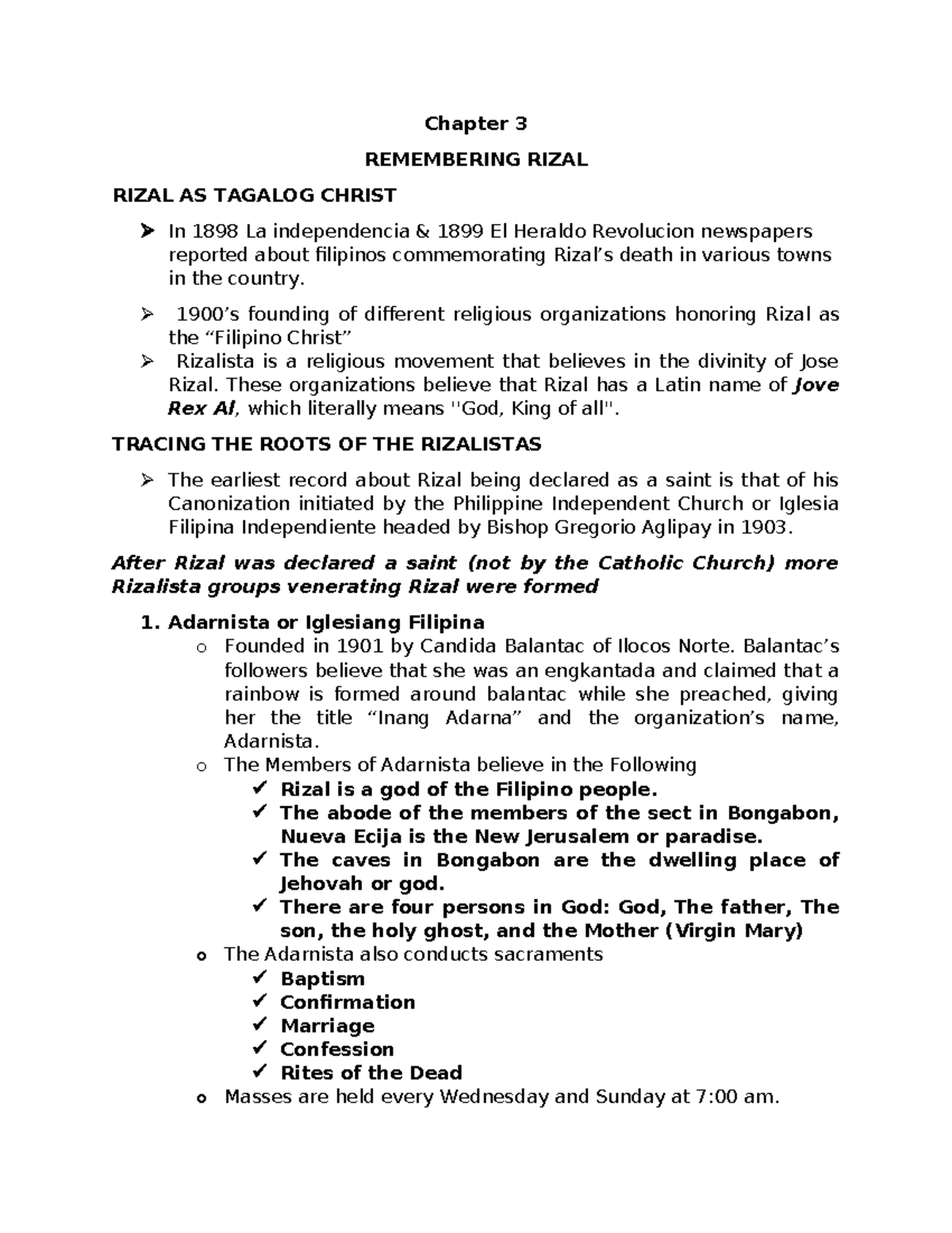 Chapter 3 Remembering Rizal - Chapter 3 REMEMBERING RIZAL RIZAL AS TAGALOG CHRIST In 1898 La ...