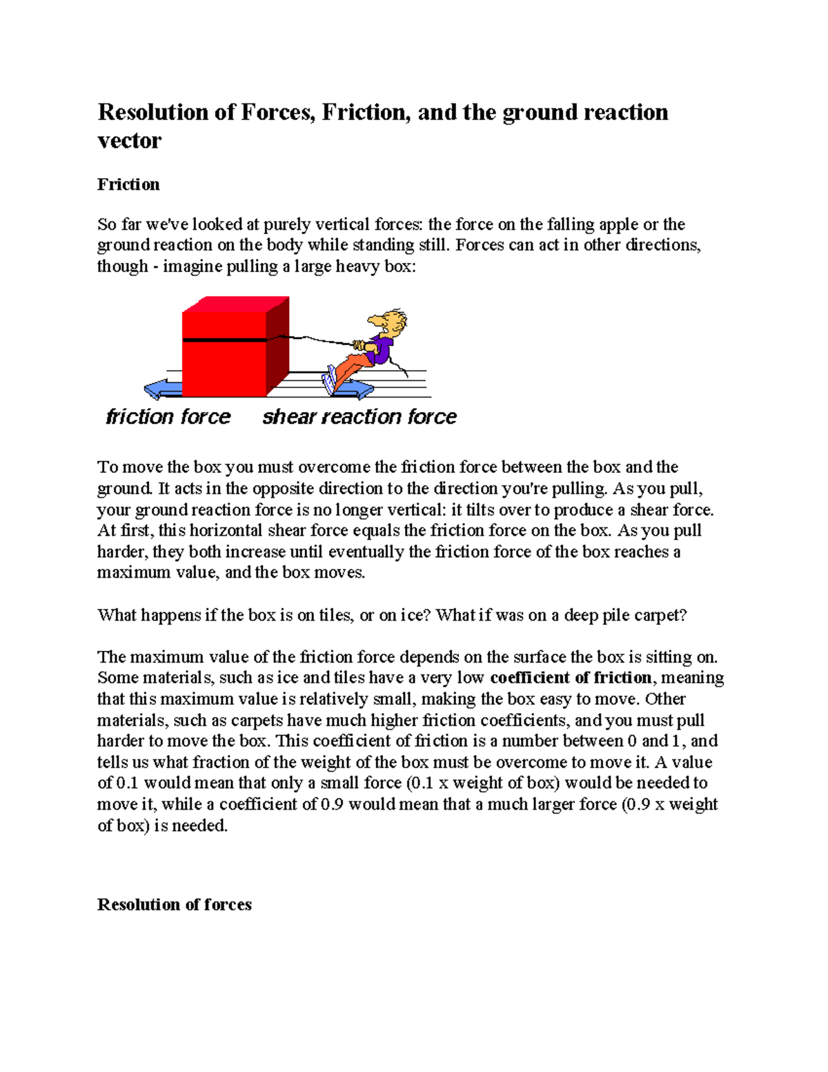 Lecture Notes on Composition and Resolution of Forces - PHYS 101 - Studocu