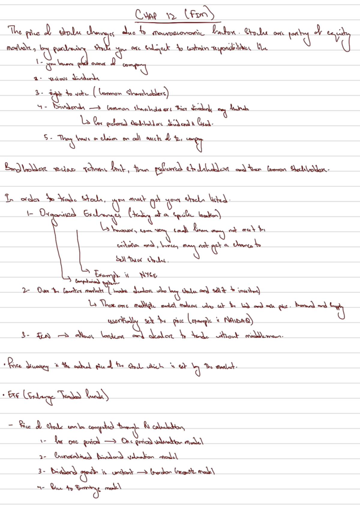 CHAP 12 (FIN) Stock Price Changes Due to Macroeconomic Factors - Studocu