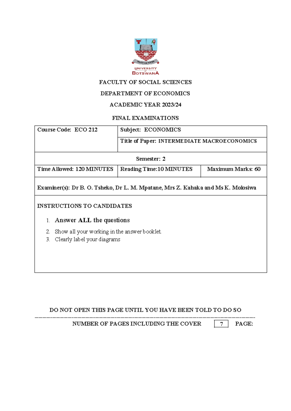 ECO 212 Final Exam Marking Guide: Intermediate Macroeconomics Insights ...