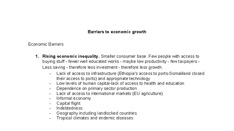 Barriers to Economic Growth: Analyzing Key Challenges and Solutions ...
