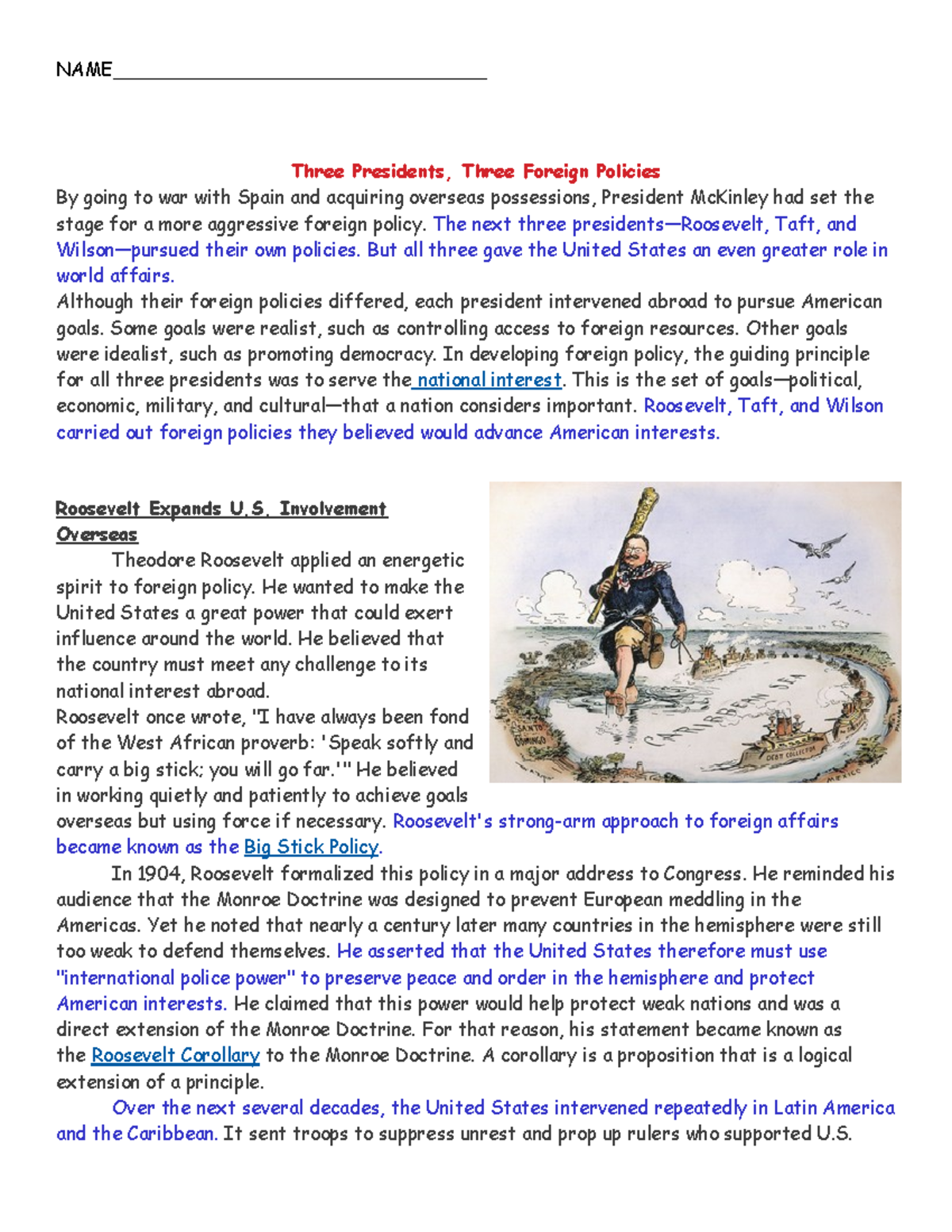 Three Presidents, Three Foreign Policies: McKinley, Roosevelt, Taft ...