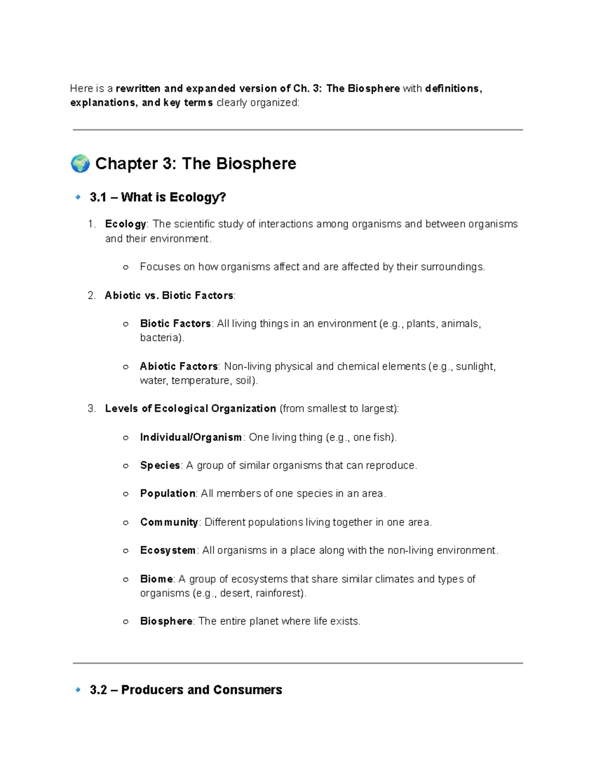 Copy of Honors Biology Study Guide - UNIT 1 – INTRODUCTION TO BIOLOGY/SCIENTIFIC METHOD Define ...