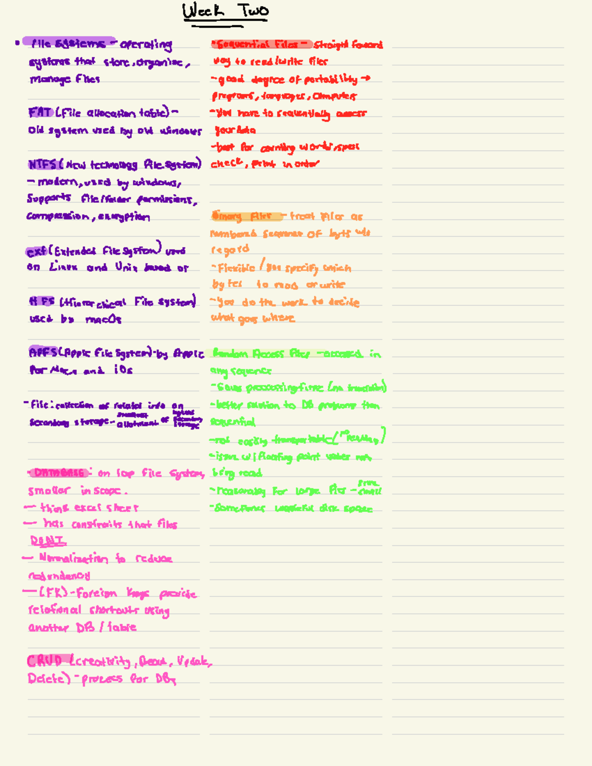 Database Management Concepts and SQL Fundamentals (CS101) Overview - Studocu