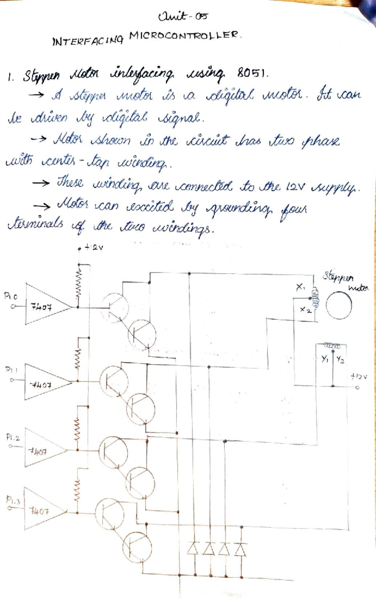 Unit-5 MPMC Lecture Notes: Interfacing 8051 Microcontroller - Studocu