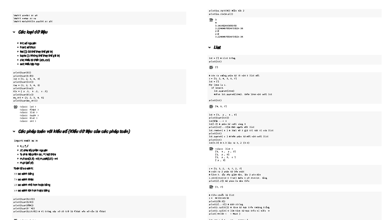 Ôn tập Python Cuối Kỳ - COLAB - Studocu